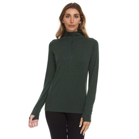 Minus33 Merino Wool Midweight - Sequoia Women's 1/4 Zip 100% Merino ...