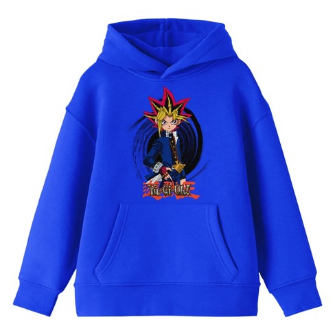 Yugi-gi-oh Yugi & Logo Long Sleeve Blue Youth Sweatshirt : Target