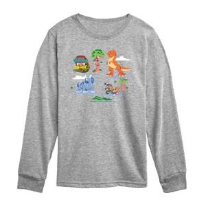 Boys' - Paw Patrol - Dino Grid Toddler Long Sleeve Graphic T-Shirt : Target