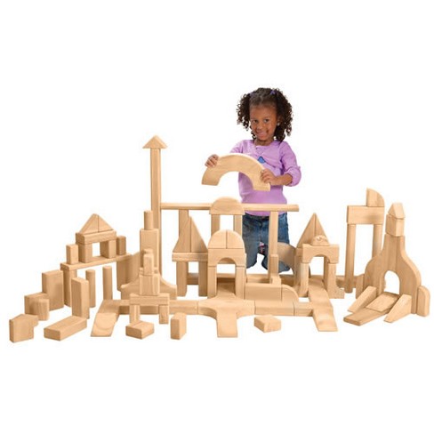 Kaplan Early Learning Unit Blocks - Basic Classroom Set I - 107 Pieces ...