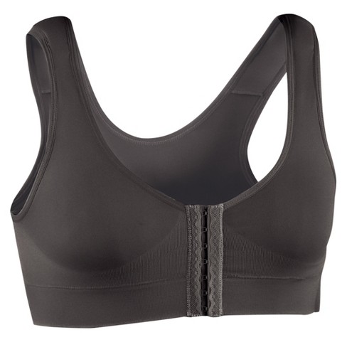 Collections Etc Women's Seamless Easy-to-close Front Hook Comfort Bra ...