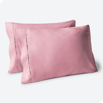 Ultra-soft Microfiber Standard Light Pink Pillowcase Set By Bare Home ...
