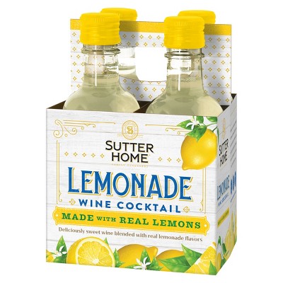 Sutter Home Lemonade Wine Cocktail - 4pk/187ml Bottles : Target