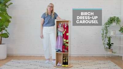 Ecr4kids Rotating Dress-up Carousel, Natural : Target