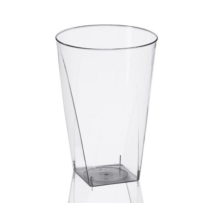 Smarty Had A Party 10 Oz. Clear Square Bottom Disposable Plastic Cups ...