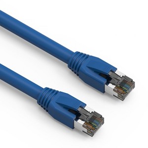 Cat8 Shielded Ethernet Patch Cable 2ft | 24AWG Pure Copper, 40 Gigabit ...
