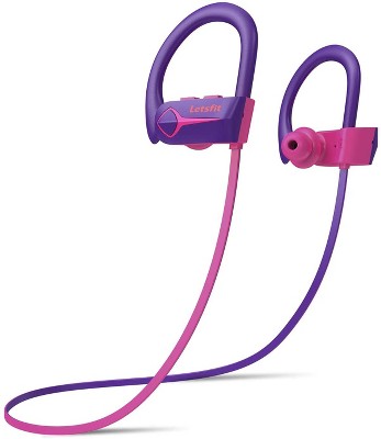 Letsfit Bluetooth Ipx7 Waterproof Wireless Earbuds - U8l - Red/purple ...