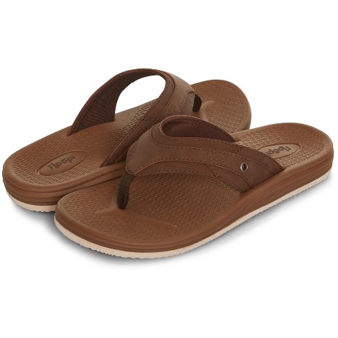 Men's Daniel Comfort Thong Flip Flop Sandal,brown : Target