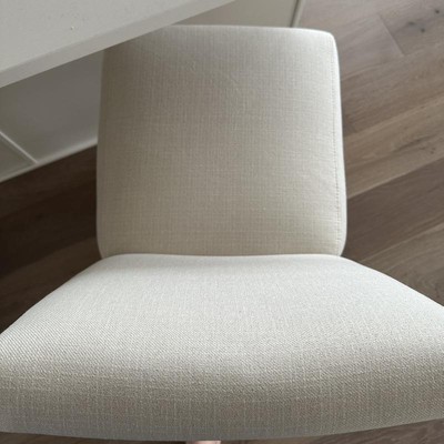 Upholstered Natural Wood Slipper Counter Stool Natural/cream - Hearth ...