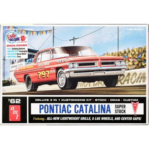 Skill 2 Model Kit 1962 Pontiac Catalina Super Stock 3-in-1 Kit 1/25 ...