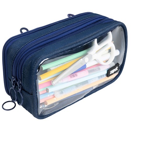 Zipit Half & Half Pencil Case, Denim : Target