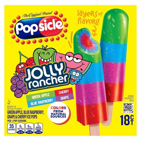 Popsicle Jolly Rancher Ice Pops - 18pk : Target