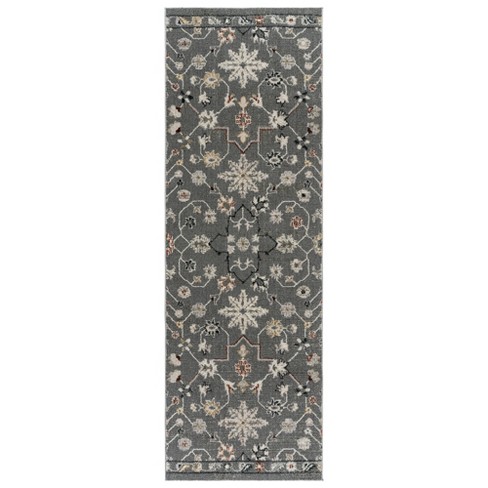 Gertmenian Trevi Oren Bohemian Moroccan Dark Gray Polyester Shag Area ...