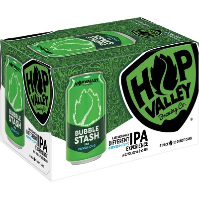 Hop Valley Bubble Stash Ipa Beer - 6pk/12 Fl Oz Cans : Target