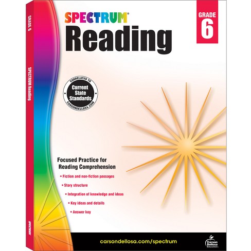 Spectrum Reading Workbook, Grade 6 - (paperback) : Target