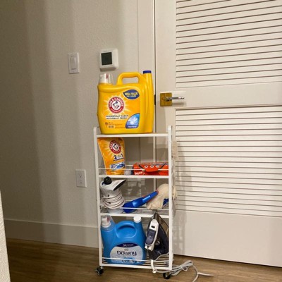 Skinny Storage Cart Matte White - Brightroom™ : Target