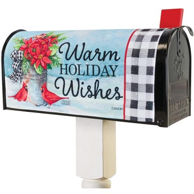 Collections Etc Warm Holiday Wishes Magnetic Mailbox Cover : Target