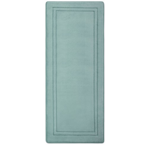 Microdry Microdry Quick Drying Framed Memory Foam Bath Rug/runner With ...