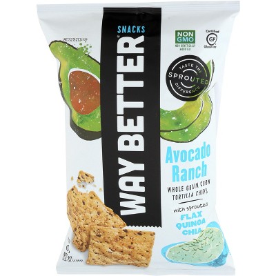 Way Better Snacks Avocado Ranch Tortilla Chips - Case Of 12 - 5.5 Oz ...