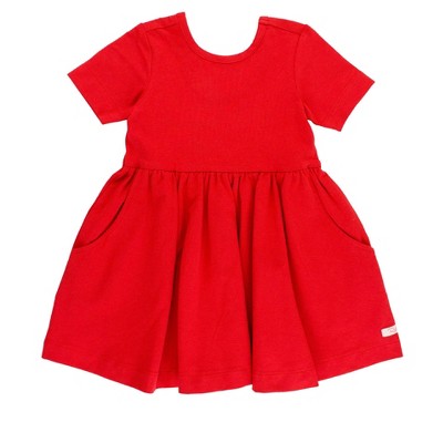 Rufflebutts Toddler Flutter Bow Woven Dress : Target