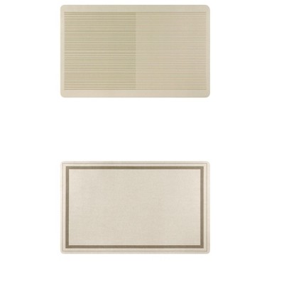 Unique Bargains 2 Pcs Modern Comfort Non-slip Absorbent Kitchen Mats ...