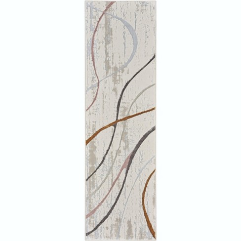 Nourison Glam Modern Curve Indoor Rug : Target