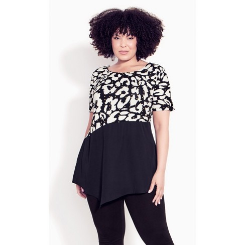 Women's Plus Size Carina Top - Animal Dot | Avenue : Target