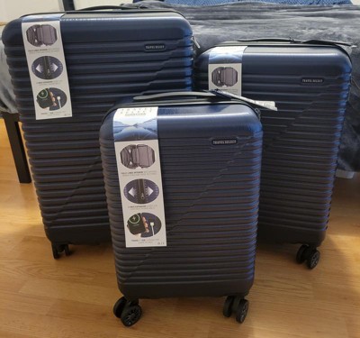 Travel Select Sunny Side 3pc Hardside Spinner Luggage Set With Usb Port ...