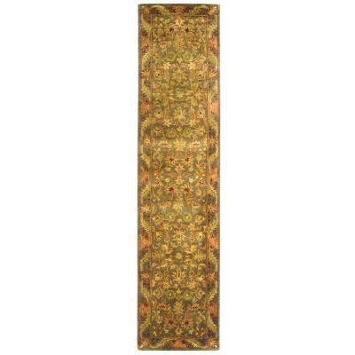 Antiquity At824 Hand Tufted Runner Rug - Olive/green - 2'3"x12 ...