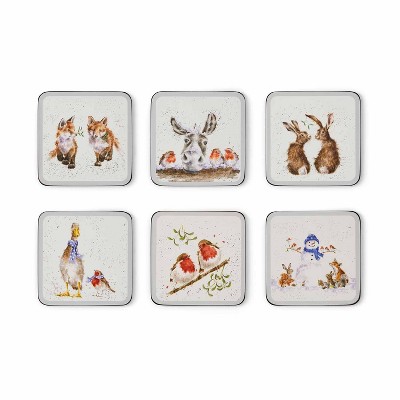 Pimpernel Wrendale Snowman Robin Fox Donkey Duck Heat Resistant Cork ...