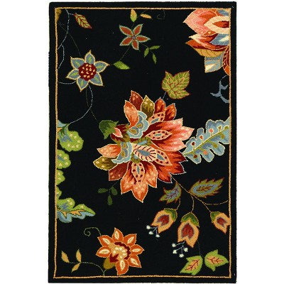 Chelsea Hk60 Hand Hooked Accent Rug - Black - 2'9"x4'9" - Safavieh ...