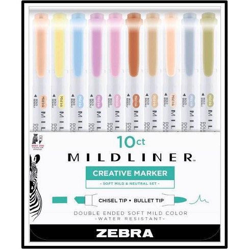 Zebra 10ct Highlighters Midliner Double Ended : Target