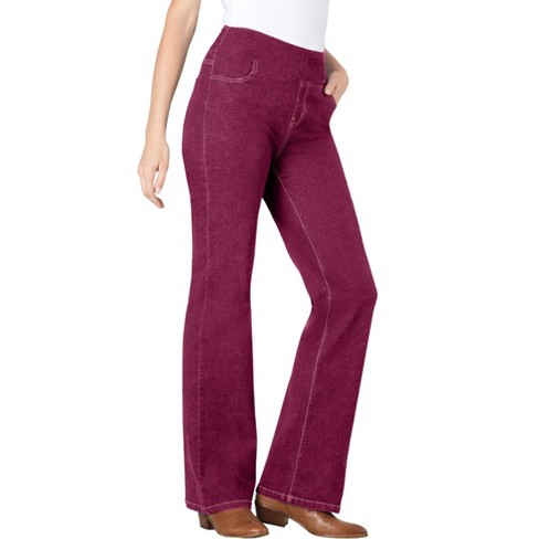 Woman Within Women's Plus Size Tall Flex-fit Pull-on Bootcut Denim Jean ...