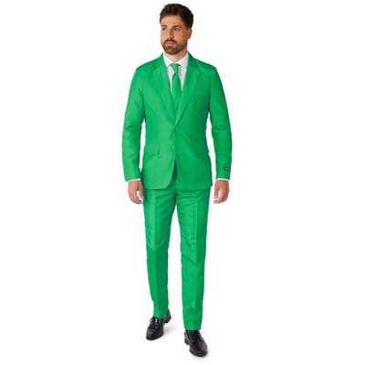 Suitmeister Men's Christmas Suit - Christmas Green Tree - Light Up ...
