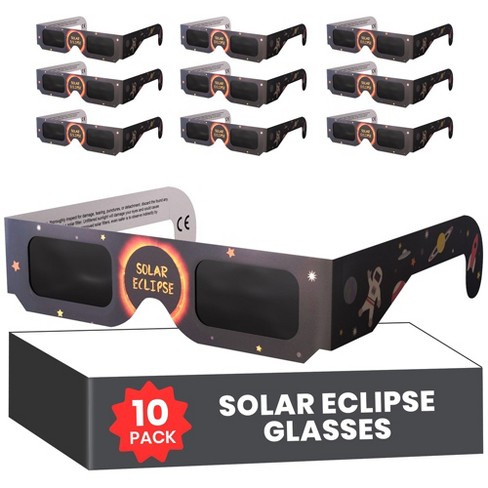 Solar Eclipse Glasses Approved 2024 (10 Pack) Ce And Iso Certified ...