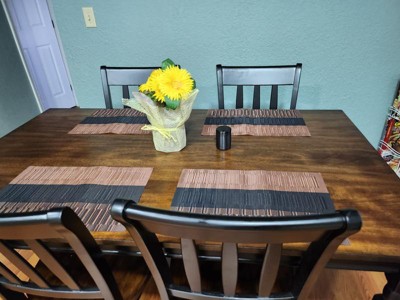 Owingsville Rectangular Dining Room Table Wood/black/brown - Signature ...