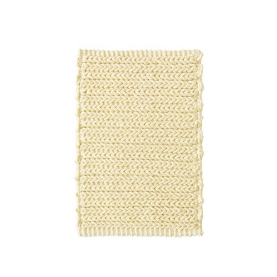 Knightsbridge Link Bath Rug Cotton Non Skid Back - 17x24", Natural : Target