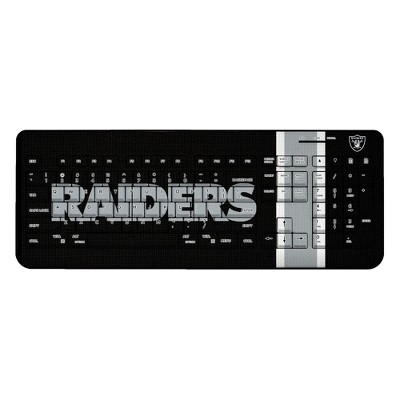 Keyscaper Las Vegas Raiders Stripe Wireless Usb Keyboard : Target