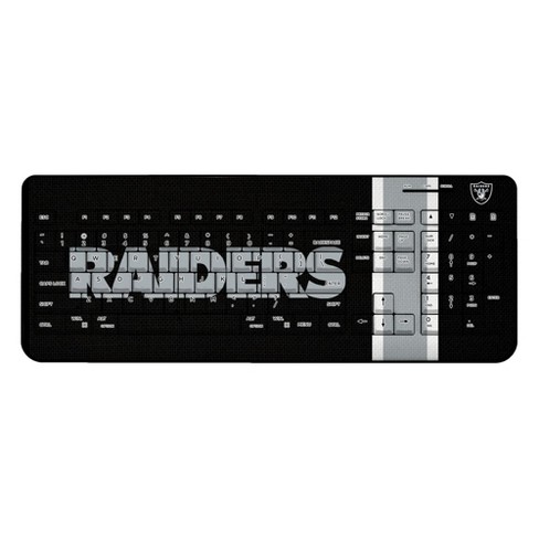Keyscaper Las Vegas Raiders Stripe Wireless Usb Keyboard : Target