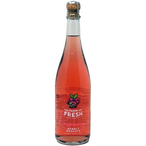 Farm Fresh Raspberry Bubbly Moscato - 750ml Bottle : Target