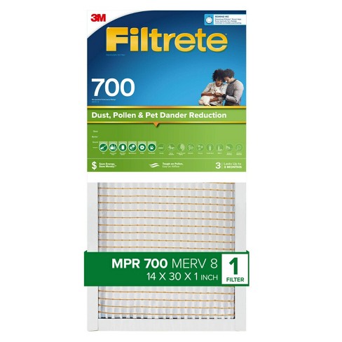 Filtrete 14" X 30" 700 Mpr Dust Pollen And Pet Dander Electrostatic Air ...