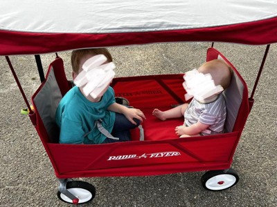 Radio Flyer 3 In 1 Ez Fold Wagon With Canopy - Red : Target