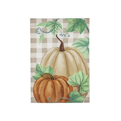 Country Pumpkins Garden Linen Flag : Target