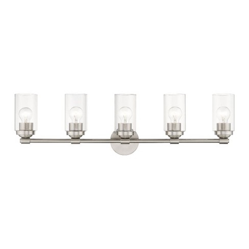 Livex Lighting Whittier 5 - Light Vanity In Brushed Nickel : Target