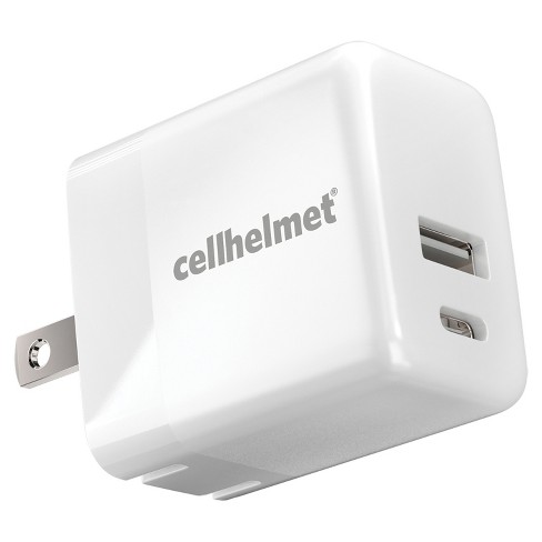 Cellhelmet® 20-watt Dual Wall Charger With Usb And Usb-c® Ports In ...