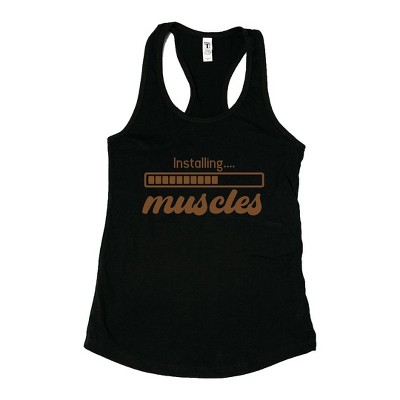 Simply Sage Market Women's Installing Muscles Short Sleeve Racerback ...