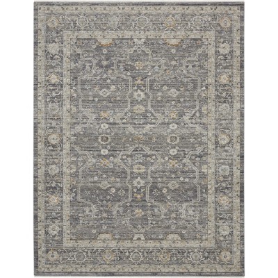 Nourison Nyle Bohemian Vintage Indoor Rug Slate Multicolor 9'10" X 13'6 ...