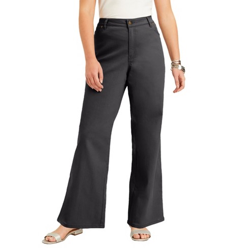 June + Vie By Roaman's Women's Plus Size Curvie Fit Wide-leg Jeans - 20 ...