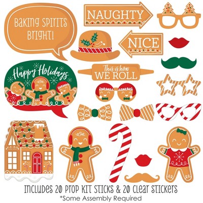 Big Dot Of Happiness Gingerbread Christmas - Gingerbread Man Holiday ...