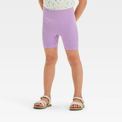 Grayson Mini Toddler Girls' Rib Biker Shorts -purple 3t : Target
